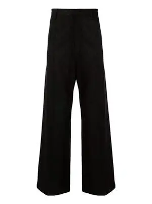COUNTY OF MILAN Logo-woven Tailored Trousers - Black