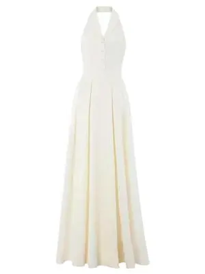 TEMPERLEY LONDON Elodie Halter Gown - Neutrals