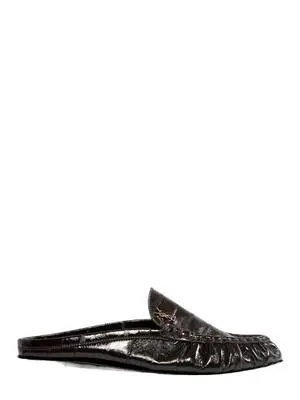 Saint Laurent Le Loafer Flat Mules - Brown