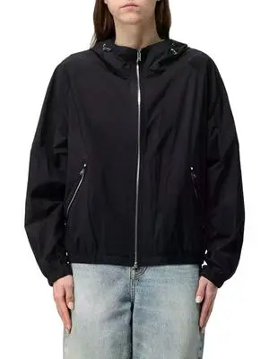 Moose Knuckles Hooded Logo-plaque Jacket - Black