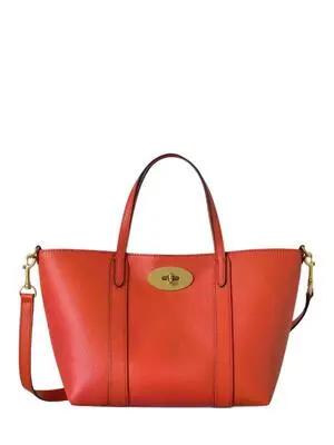Mulberry Small Bayswater Leather Tote Bag - Orange