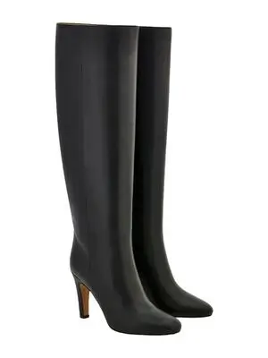 FERRAGAMO Knee High Boots - Black