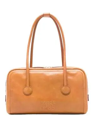 MARGESHERWOOD Logo-debossed Leather Tote Bag - Brown