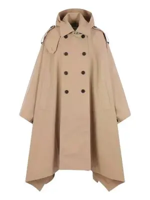 RÓHE Cape-style Double-breasted Trench Coat - Neutrals
