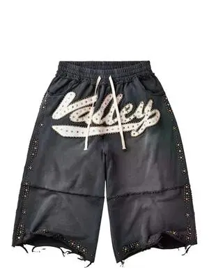 VALE FOREVER Skittle Sworts Embellished Shorts - Grey