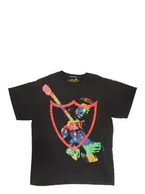 HTC LOS ANGELES Jimi Hendrix Graphic Print T-shirt - Black