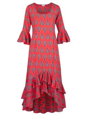 AT LAST... Victoria Midi Dress - Red