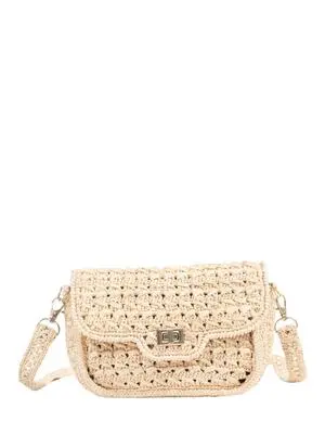 ZANATANY CONCEPTS Cassie Raffia Bag- Beige Gold