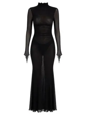 AMORTIZIA Stretch Maxi Dress - Black