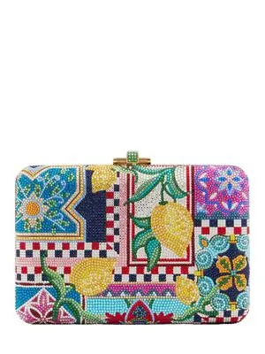 Judith Leiber Slim Slide Ceramica Embellished Clutch - Multicoloured