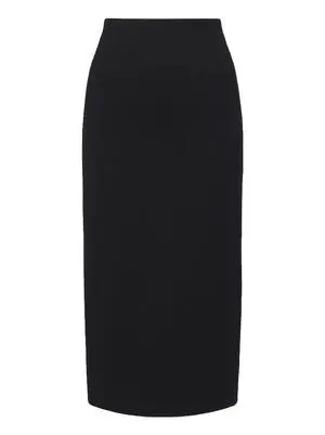 Max Mara Wool-blend Jersey Pencil Skirt - Black