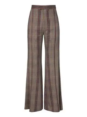 VIVIENNE WESTWOOD Checked Wide-leg Pants - Multicoloured