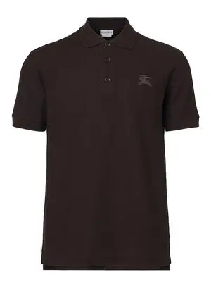 Burberry Ekd Cotton Pique Polo Shirt - Brown