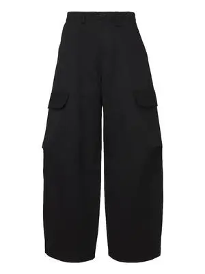 Simone Rocha Cotton Drill Cargo Pants - Black