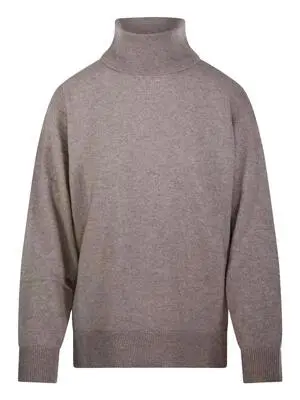 P.a.r.o.s.h High-neck Ribbed-trim Sweater - Neutrals