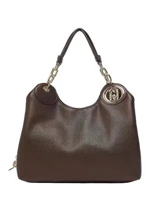 Liu Jo Logo Plaque Chain Link Tote Bag - Brown