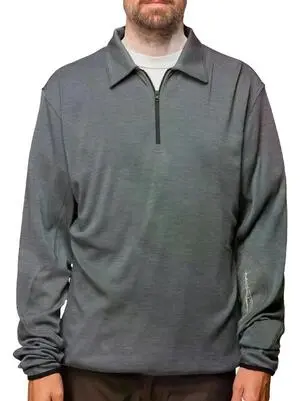 GR10K Incognito Half-zip Longsleeve T-shirt - Grey