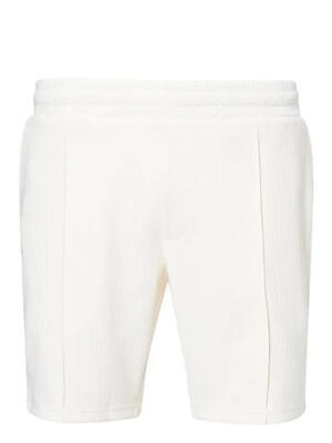 ARNE Pleated Straight-leg Woven Shorts - Ecru