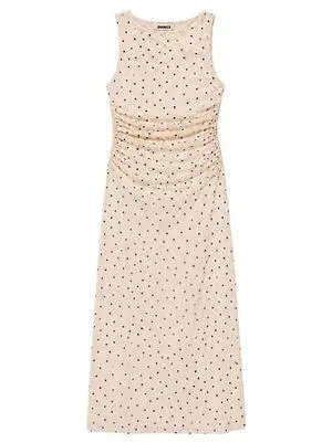 OMNES Hollis Sleeveless Mesh Maxi Dress - White