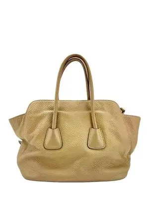 Prada 2000s Pebbled Tote Bag - Neutrals