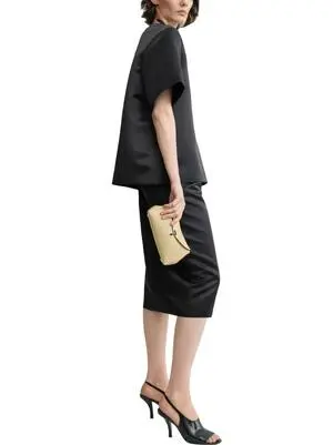 TOTEME TOTEME Mini Leather Clutch Bag Neutrals