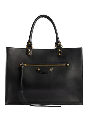 Balenciaga Large Leather Le City Tote Bag Grey