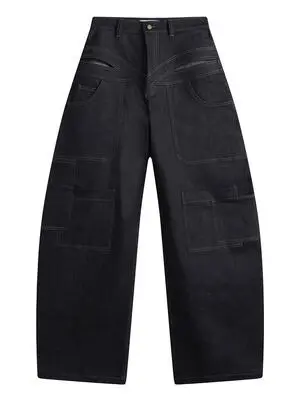 TOLU COKER Banana Pants In Denim - Navy