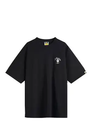 A BATHING APE One Point College Relaxed Fit Tee - Black