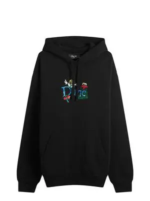 DIME Classic Fuzzy Hoodie - Black