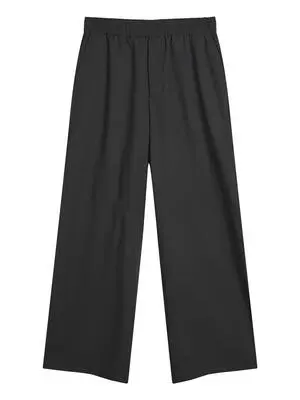 AMI Paris Light Wool Twill Elastic Pants - Anthracite