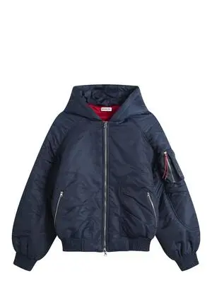 PEACHY DEN The Penny Flight Jacket - Navy