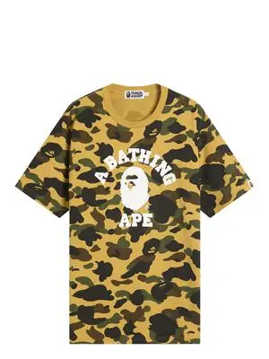 A BATHING APE 1st Camo College Tee - Yellow