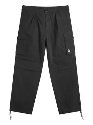 A BATHING APE Ripstop 6 Pocket Regular Fit Pants - Black