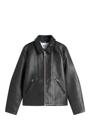 WON HUNDRED Dutton Leather Jacket - Black