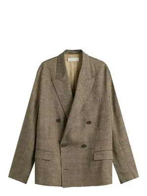 Our Legacy Soft Weave Halt Blazer - Deep Husk