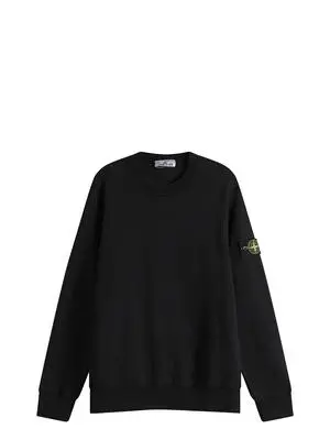 Stone Island Organic Cotton Fleece Sweatshirt - Black