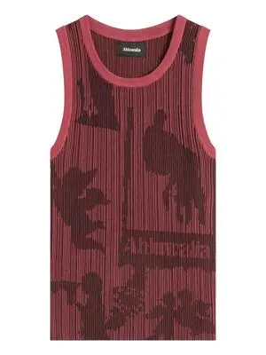 Ahluwalia Seydou Knitted Vest - Rust/brown