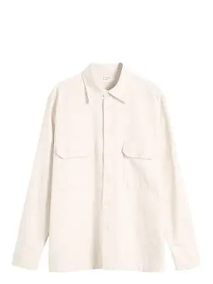 Universal Works Sid Flannel Cpo Shirt - Ecru