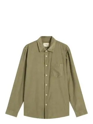 Folk Direction Babycord Shirt - Olive