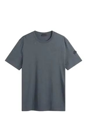 Moncler Neckline Logo Short Sleeve T-shirt - Blue