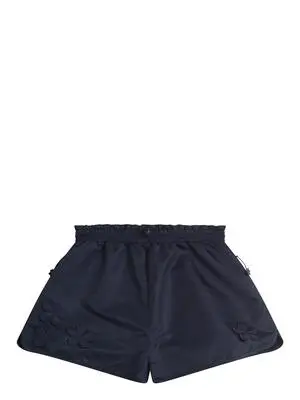 Cecilie Bahnsen Colette Shorts In Technical Nylon - Navy