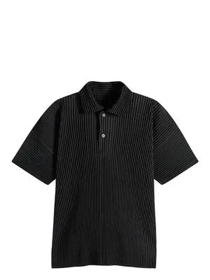Issey Miyake Pleat Short Sleeve Shirt - Black
