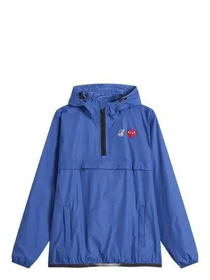 Play Comme Des Garcon X K-way Half Zip Packable Jacket - Blue