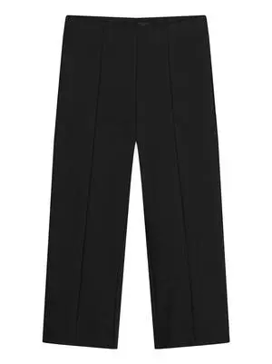 Good American Soft Stretch Ponte Pull On Capris - Black