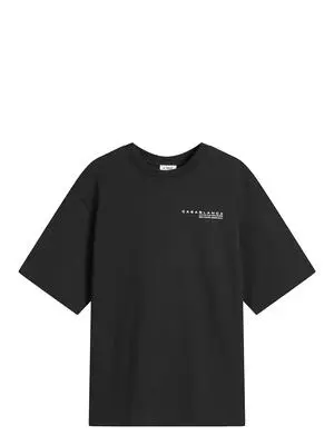 Casablanca Glitch Orchid Oversized T-shirt - Black