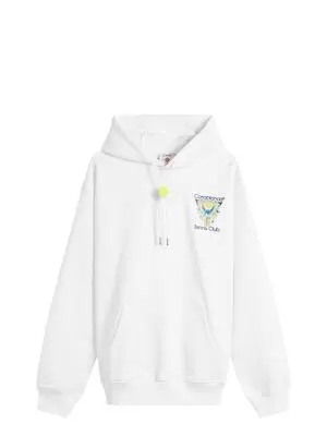 Casablanca Tennis Club Icon Hoodie - White