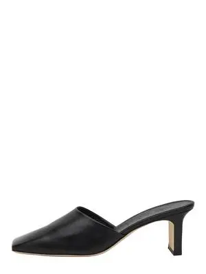 AeydĒ Blithe Square Toe Mules - Black