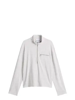 MKI MIYUKI ZOKU Towelling Quarter Zip - Ash
