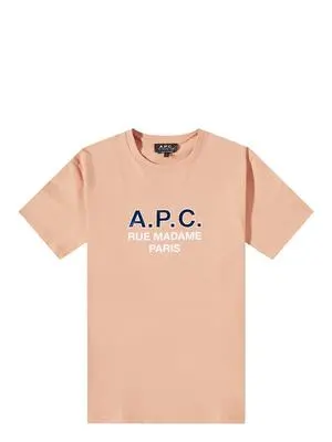 A.p.c. A.p.c. Men's Madame Logo T-shirt Rose
