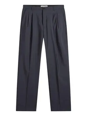 CARTER YOUNG Double Pleated Trouser - Midnight